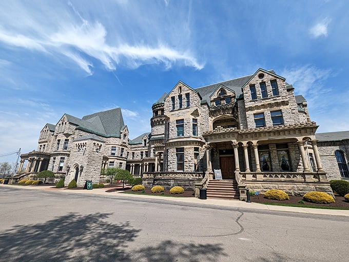 The administrative façade could pass for an Ivy League building or European castle. Who knew prison architecture could be so Instagram-worthy? 