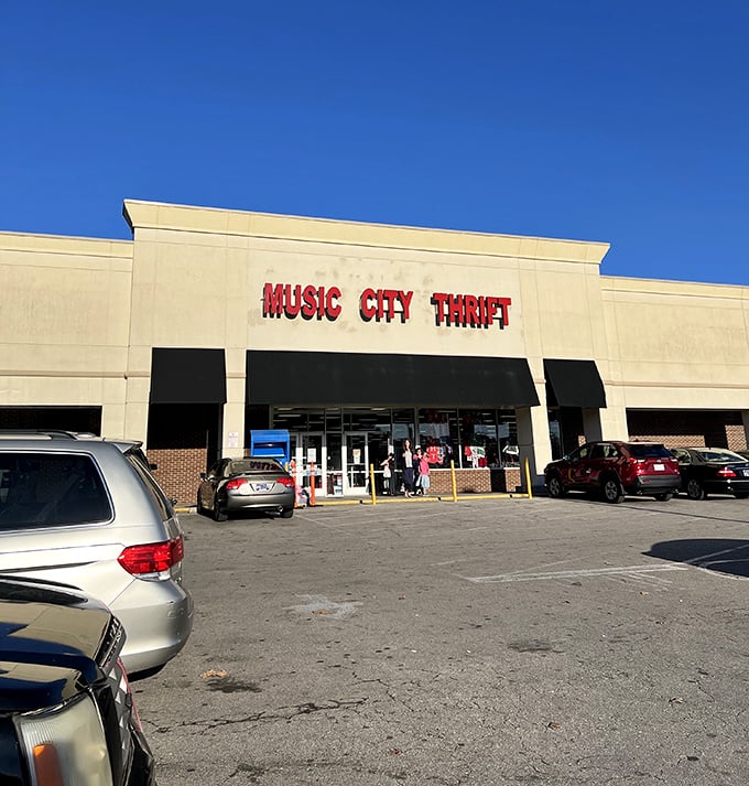 Under the clear Nashville sky, this unassuming storefront hides a universe of possibilities waiting to be discovered.