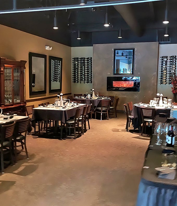 The dining room strikes that perfect balance—sophisticated enough for anniversary dinners yet comfortable enough for Tuesday night pasta cravings.