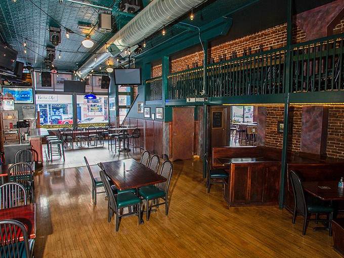 Wooden floors, exposed brick, and that gorgeous tin ceiling create the perfect backdrop for the food drama about to unfold on your plate.