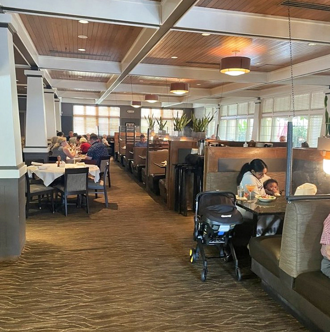 Step inside where warm wood tones and thoughtful lighting create the perfect backdrop for memorable meals and meaningful conversations.