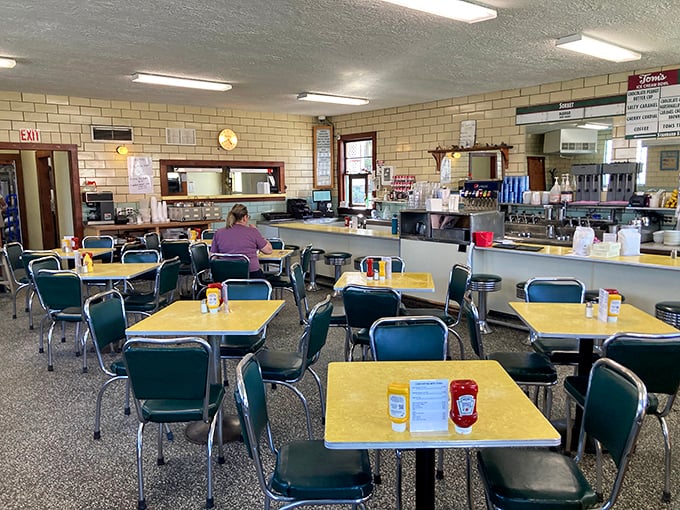 Step inside and feel decades melt away in this perfectly preserved slice of American diner culture.