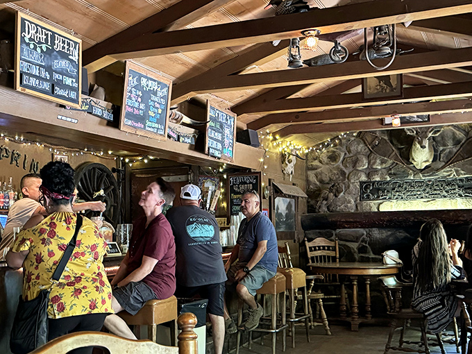 Step inside and you're transported to an Old West saloon where everyone's welcome and nobody's packing heat. 