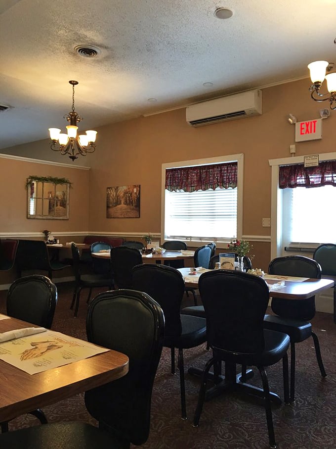 Inside, the warm, homey dining room feels like visiting Grandma's house—if Grandma happened to be an exceptional Amish cook with decades of culinary wisdom.