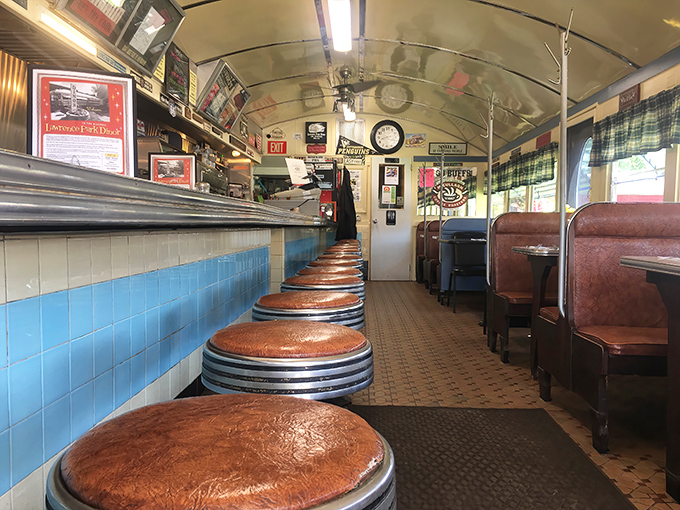 Time travel isn't theoretical at Lawrence Park Dinor—it's what happens when you slide onto these vintage counter stools where conversations flow as smoothly as the coffee.