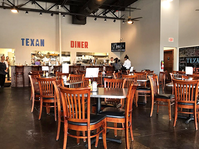 Simple wooden chairs and minimalist decor let you know immediately – this place puts its energy where it belongs: on the plate.