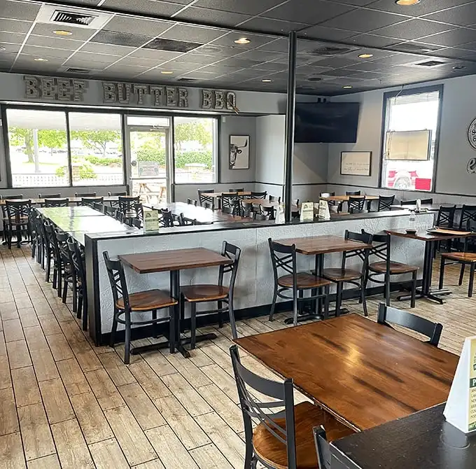 The dining room might be simple, but that just means nothing distracts from the star of the show – barbecue so good you'll contemplate moving to Madison.
