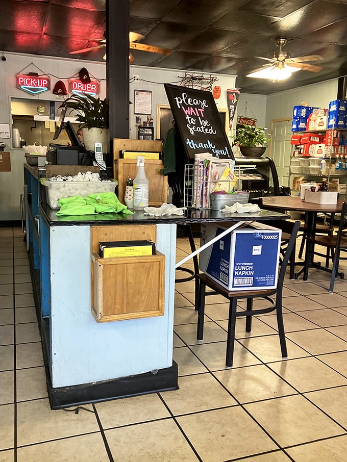 "Please wait to be seated" – four words that promise the sweet anticipation of comfort food just moments away from your eager fork.