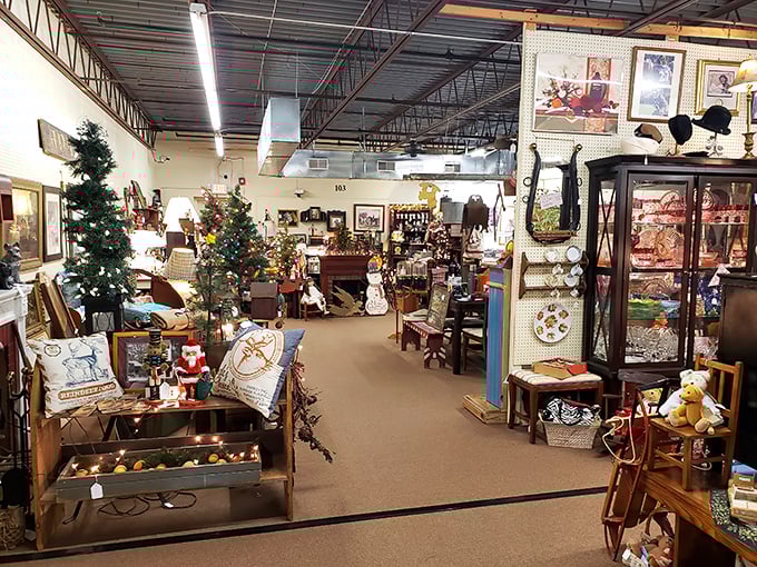 Christmas comes alive year-round in this corner of the mall, where vintage holiday decorations await collectors looking to recapture childhood magic.