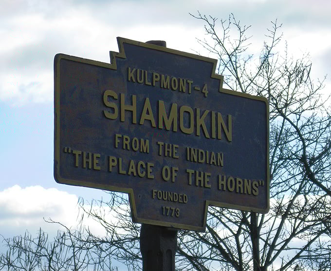 "The Place of the Horns" – not a Viking settlement, but Shamokin's intriguing Native American name origin. History stands proudly along the roadside.