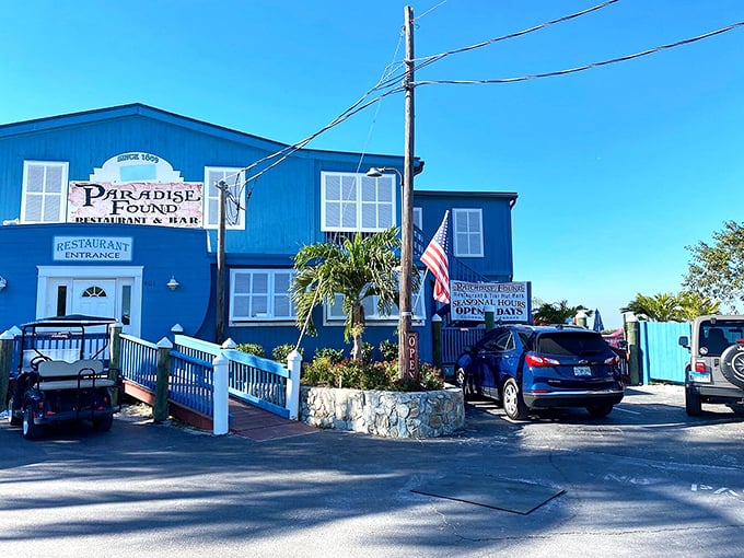 Paradise Found isn't just a name—it's a promise kept. This blue beacon of seafood salvation stands ready to rescue you from hunger.