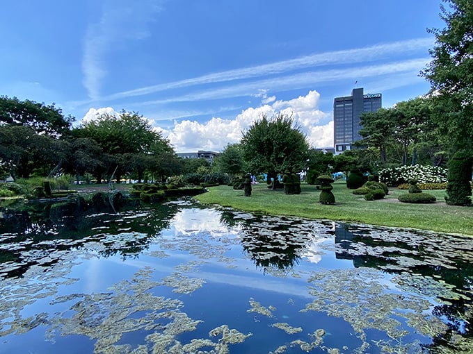 Mirror, mirror on the pond—who's the most artistic garden in the land? The reflective water doubles the visual impact of these green masterpieces.