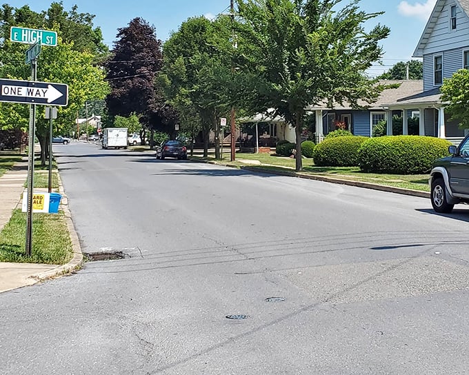 Tree-lined Washington Street offers that quintessential small-town feel—where neighbors still wave and porch-sitting remains an art form.