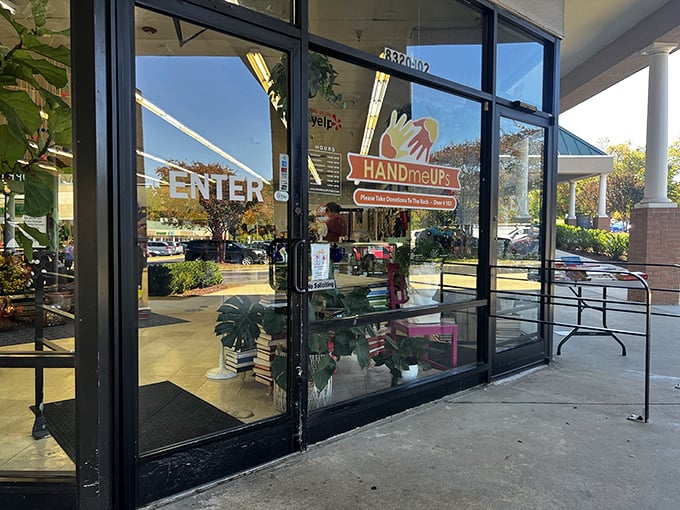 "Enter" indeed – these doors might as well say "Abandon all shopping budgets, ye who enter here." The thrill of discovery awaits!