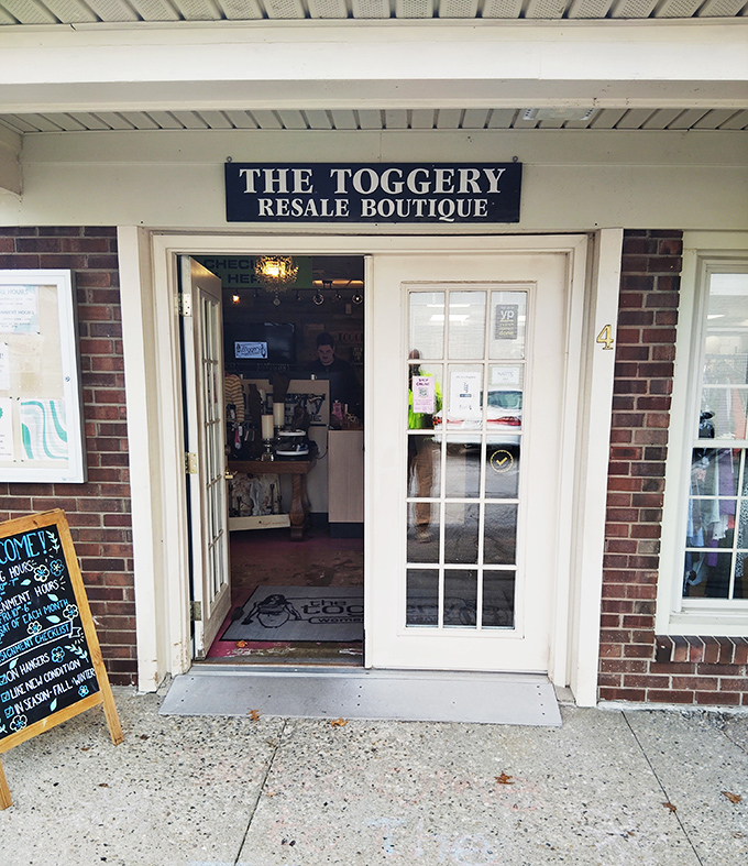 "Enter here for fashion time travel." The Toggery's welcoming entrance feels like stepping into your stylish friend's closet—if your friend collected decades of designer gems.