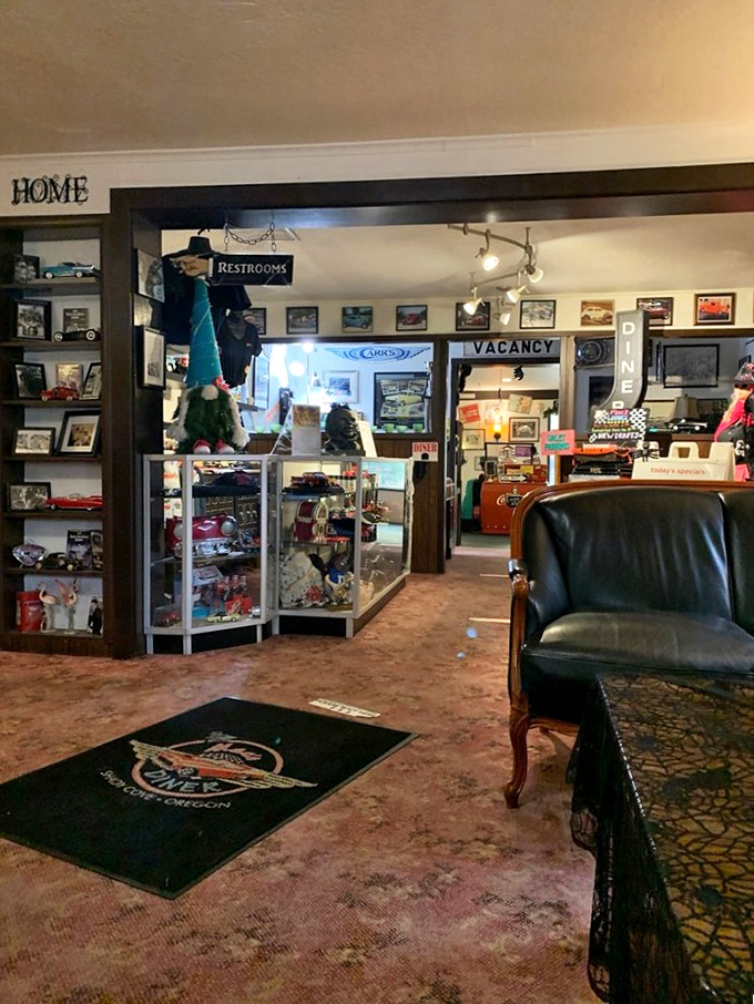 Step inside and the nostalgia hits harder than a sugar rush. Display cases filled with memorabilia promise a feast for the eyes before the stomach.