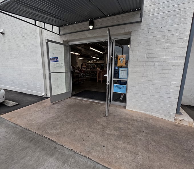 Step through these doors and enter the thrifter's equivalent of Narnia—minus the talking lion, but with plenty of vintage wardrobes.