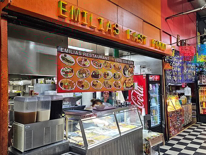 At Emilia's Fast Food, the steam rising from those trays isn't just vapor—it's an aromatic invitation to the most authentic Mexican lunch in Los Angeles.