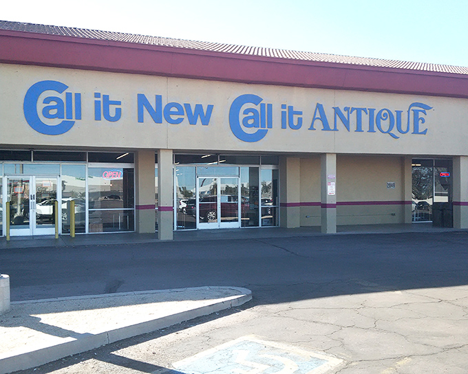 Like a retail mullet – business in the front, party inside – this Mesa landmark's simple exterior belies the wonderland of vintage finds within.