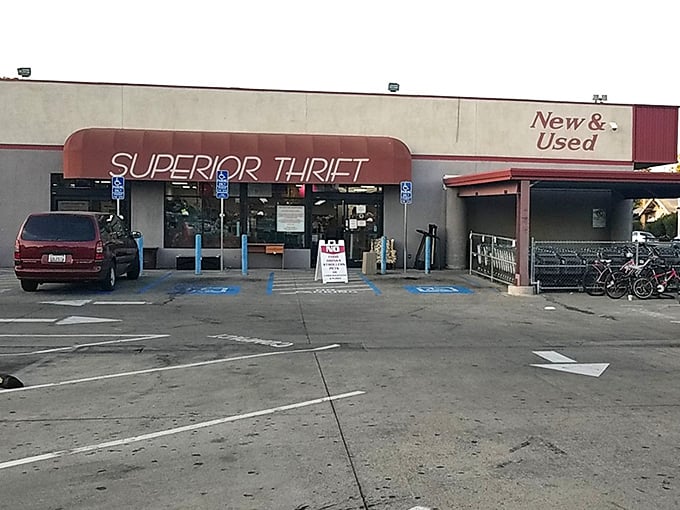 New & Used might be the most honest advertising in retail history—and exactly what thrift treasure hunters are looking for.