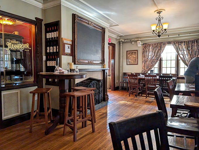 Warm wooden floors, elegant chandeliers, and classic furnishings create an atmosphere that whispers "gemütlichkeit"—that untranslatable German concept of coziness and belonging.