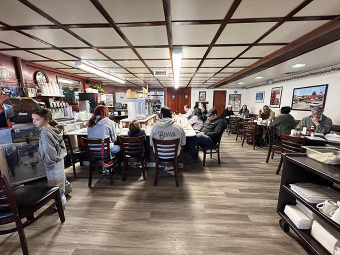 Where breakfast dreams come true! The warm wood interior feels like dining in a cozy Danish cottage, minus the international flight.
