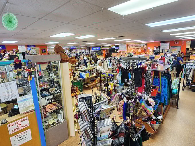 Organized chaos at its finest! Like a department store designed by someone who believes more is more—and they're absolutely right.