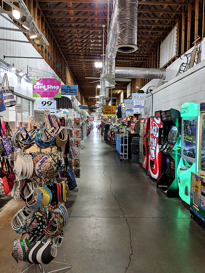 Endless corridors of possibility stretch before you—where one person's random stuff becomes another's must-have treasure.