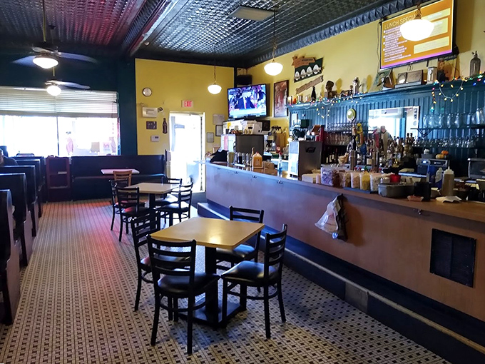 Step inside to find the quintessential neighborhood diner—pressed tin ceiling, yellow walls, and a counter that's witnessed countless Richmond stories unfold.