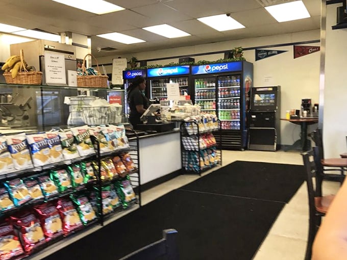 No-frills interior where culinary magic happens. The focus here isn't on trendy decor—it's on crafting hoagies that haunt your dreams.