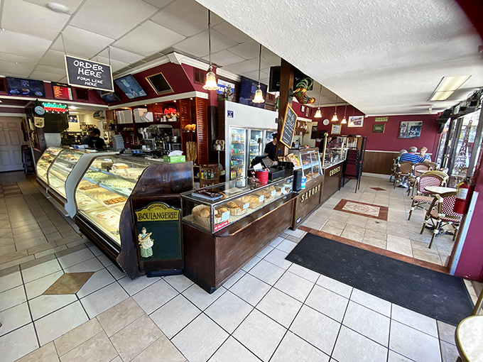 Step inside and the aroma hits you like a delicious tidal wave. Display cases filled with pastry treasures that would make Marcel Proust weep with joy.