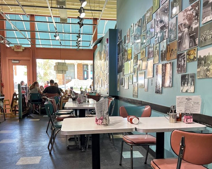 Vintage photographs line the walls, telling Pittsburgh's story while diners create new memories at those classic formica tables.