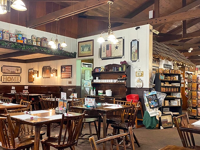Step inside and time slows down – wooden beams, country decor, and tables that have hosted countless family gatherings create an atmosphere where calories don't count and memories are made.