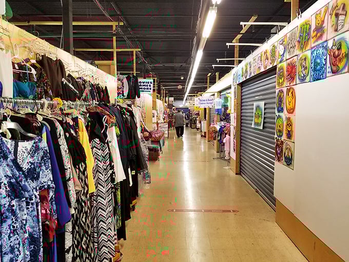 Long corridors of possibility stretch before you, where one person's forgotten items become another's prized discoveries. The thrill of the hunt begins here.