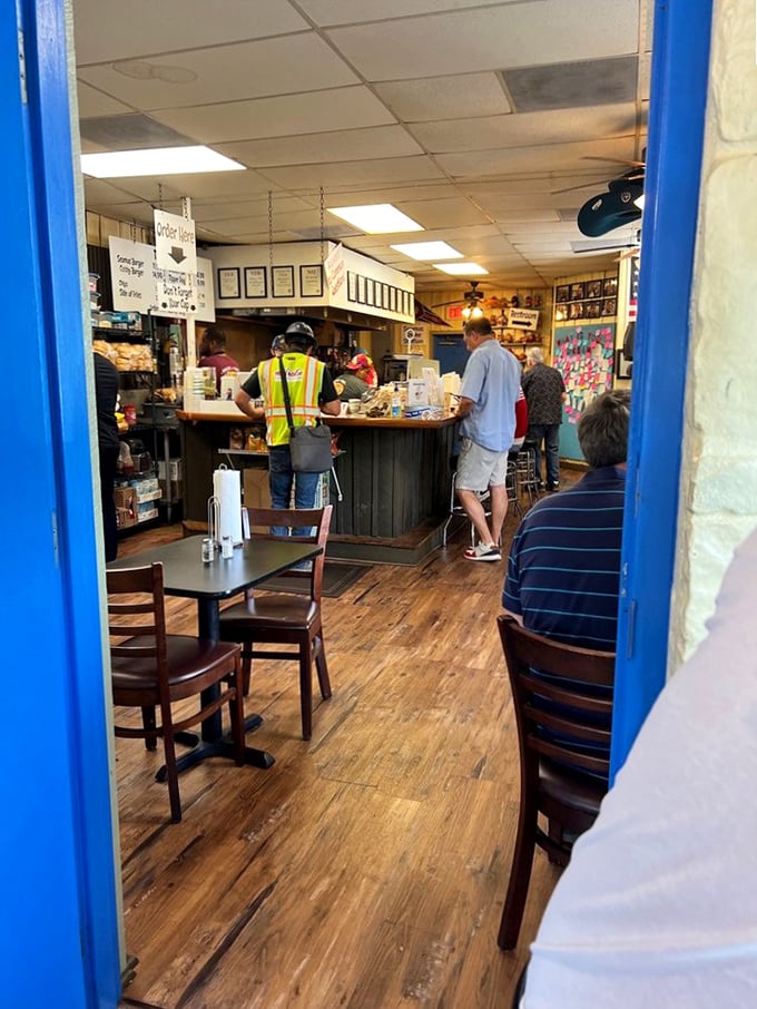 Where burger magic happens. The worn wooden floors have supported countless hungry patrons making pilgrimages to this Nashville temple of beef.