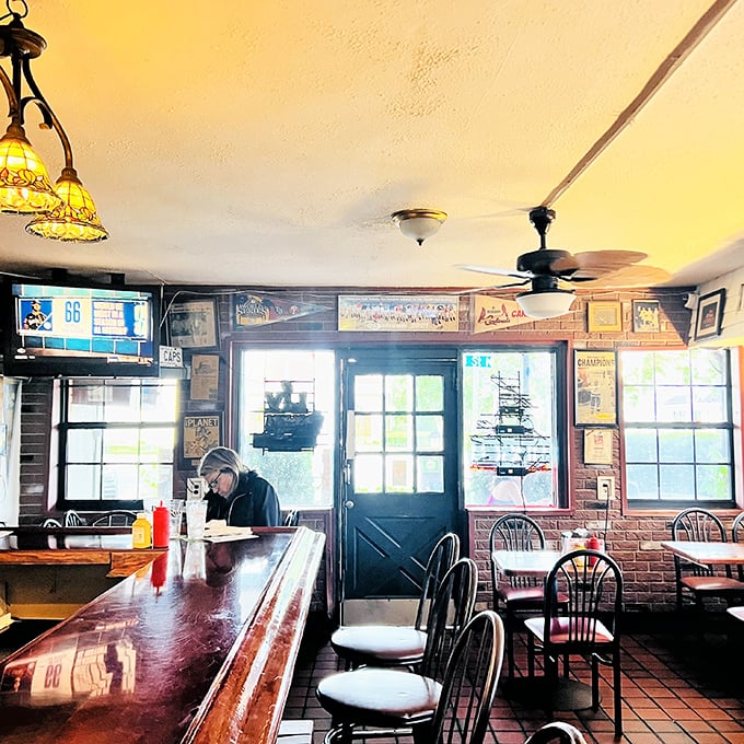 Time travel isn't just science fiction—it happens daily inside El Cap, where wood paneling and memorabilia create a portal to simpler times.