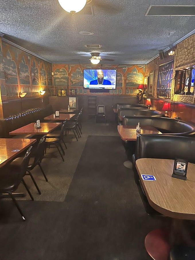 Step inside and suddenly you're in a Venetian fantasy where the Rat Pack might walk in any minute for an old fashioned.