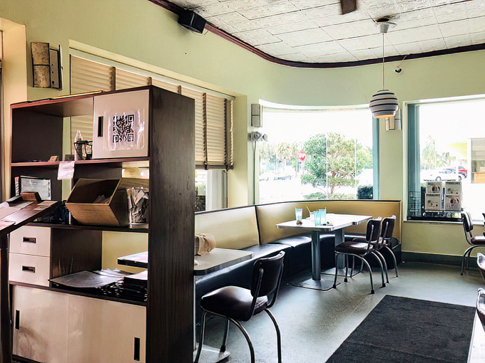 Step inside where comfort food dreams come true in classic diner-style booths and timeless atmosphere.