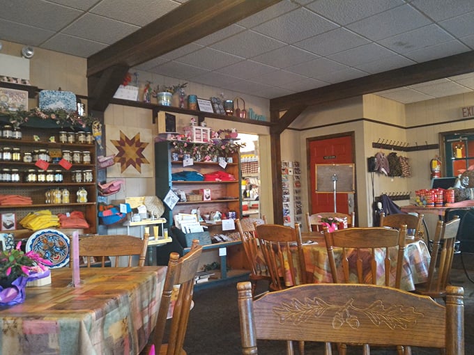 Inside, wooden beams and country charm create the perfect backdrop for comfort food conversations. This isn't trendy dining—it's timeless.