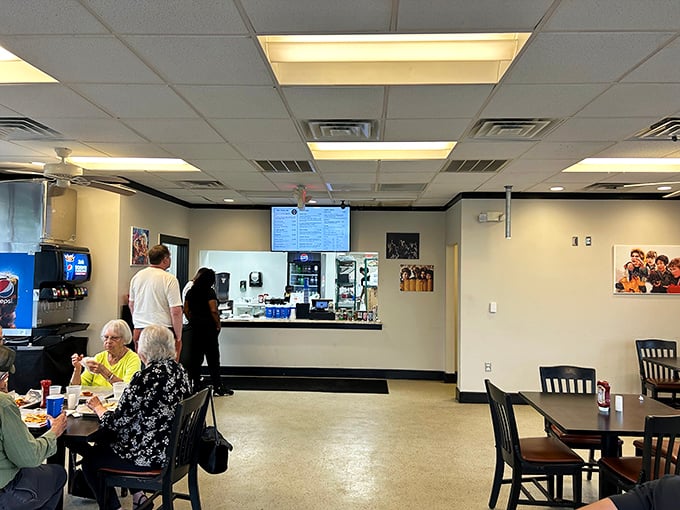 Simple, clean, and focused on what matters—the food. This no-frills dining room lets the burgers be the undisputed stars of the show.