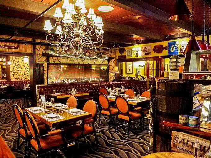 Step inside and feel like you've entered a gentleman's club where the only membership requirement is an appreciation for perfectly cooked beef.