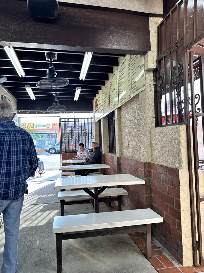 Simple picnic tables and no-frills decor tell you everything you need to know—this place puts all its energy where it matters: the food.
