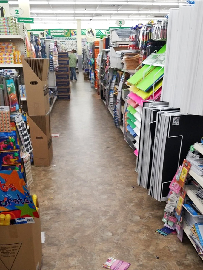 Treasure-filled aisles stretch before you like the yellow brick road of frugality, each shelf a new adventure in affordable possibilities.