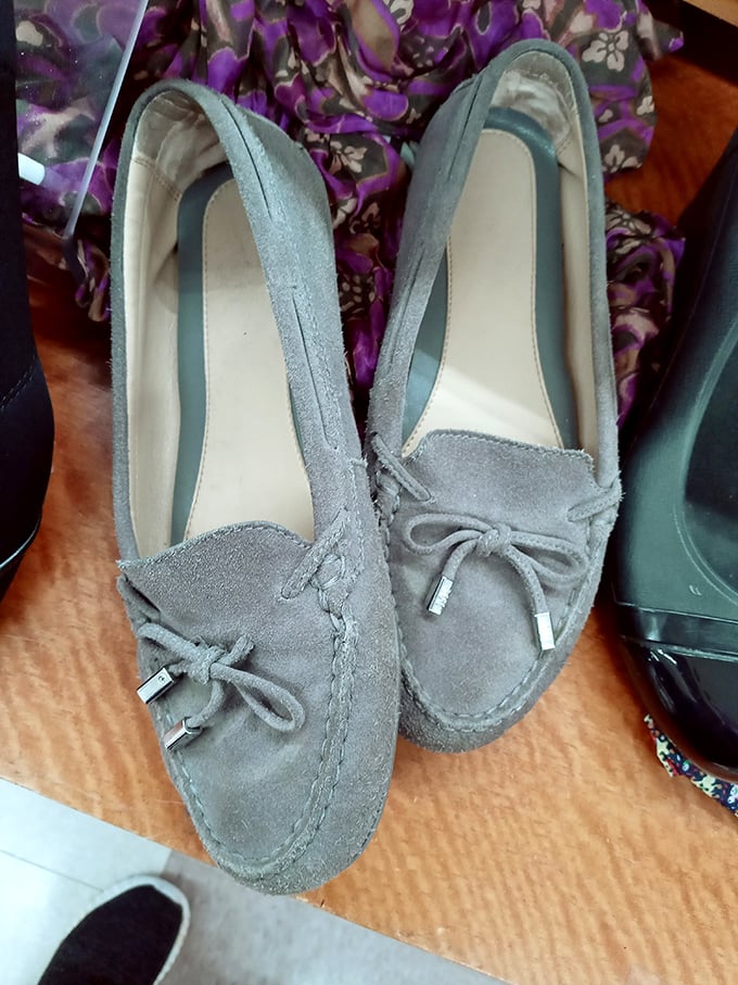 These suede loafers might have walked a mile in someone else's shoes, but they're ready for your next adventure at a fraction of retail price.