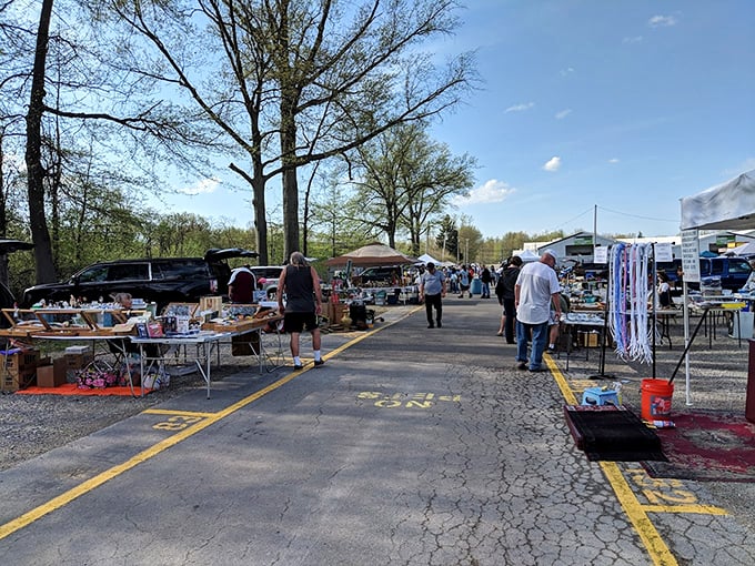 Welcome to bargain paradise! This outdoor wonderland proves that one person's "stuff" is another's jackpot.