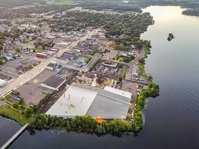 Rice Lake's downtown hugs the shoreline, offering retirees that rare combination of natural beauty and reasonable rent checks.