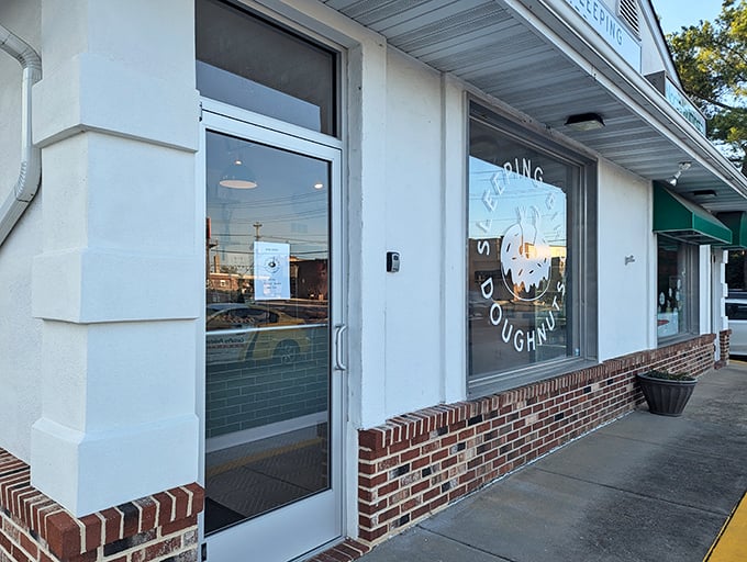 Clean lines and minimalist design let Sleeping Bird's donuts be the star of the show. No distractions, just deliciousness.