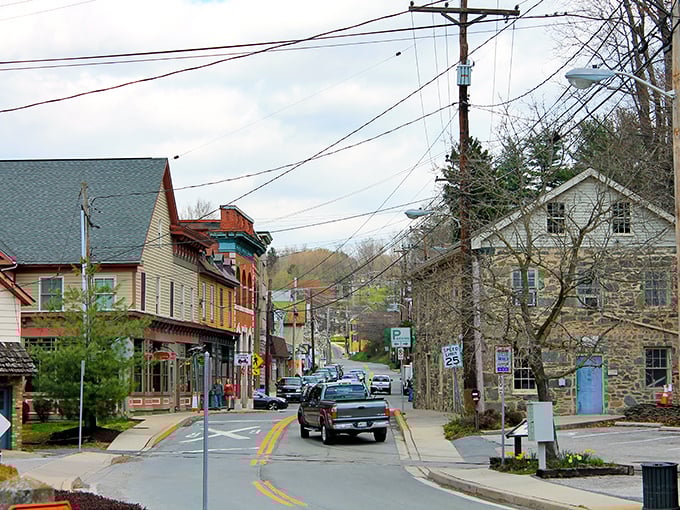 This charming corner of Sykesville showcases the town's historic character. That old stone building has probably seen a century of stories!