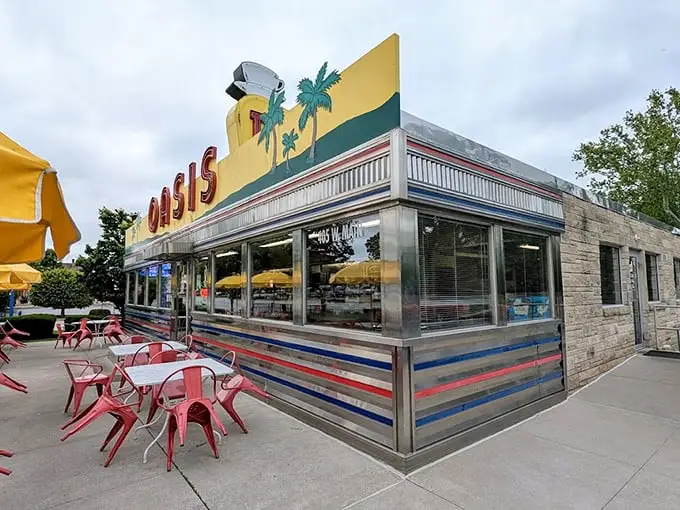 The Oasis brings tropical vibes to Plainfield – those palm trees make every tenderloin taste like vacation.