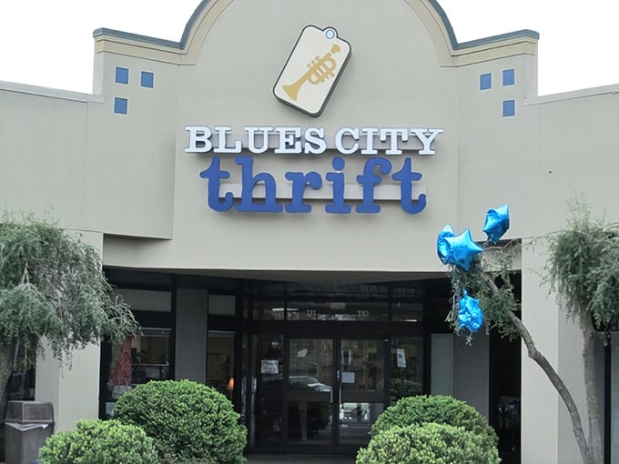 That iconic trumpet tag logo says it all – Blues City Thrift hits all the right notes for savvy shoppers.
